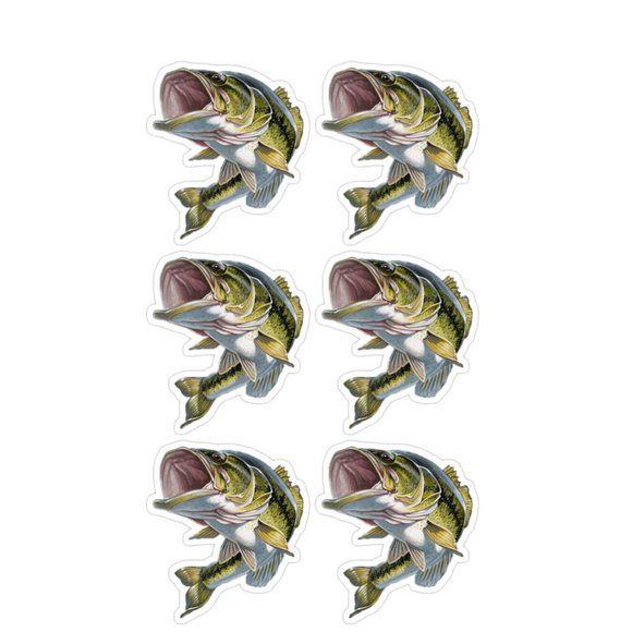 Design | Bass Fish Laminated Vinyl Stickers 286 | Poshmark